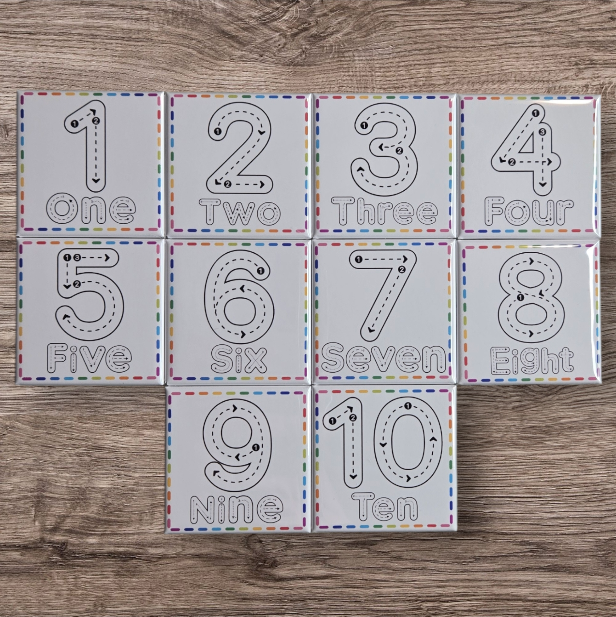 Dry Erase Numbers 1-10 – Memorable Magnets